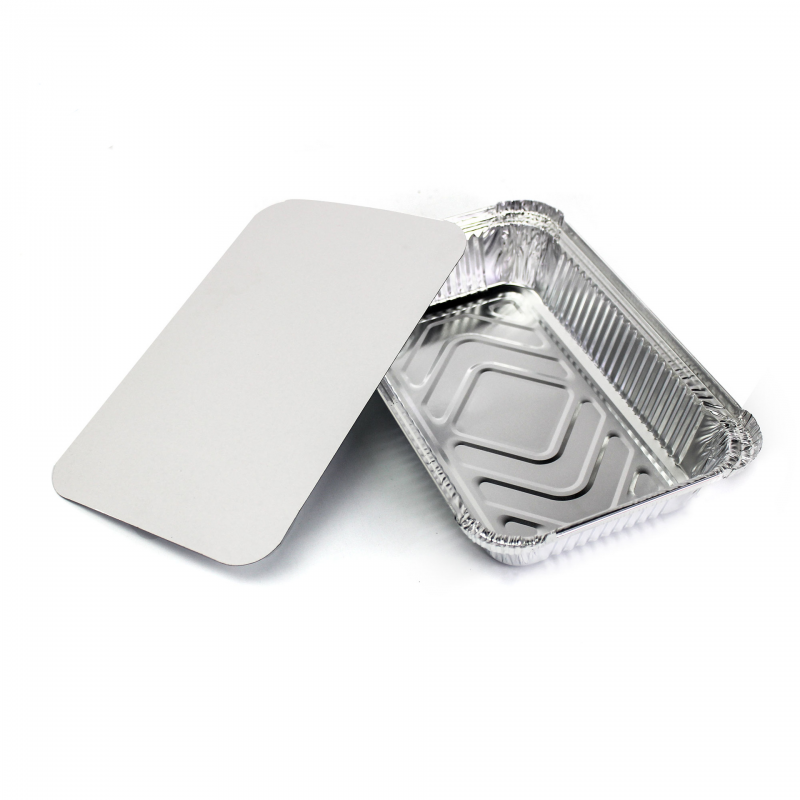 Envase Aluminio C-20 para alimentos. Incluye Tapa de Cartón.